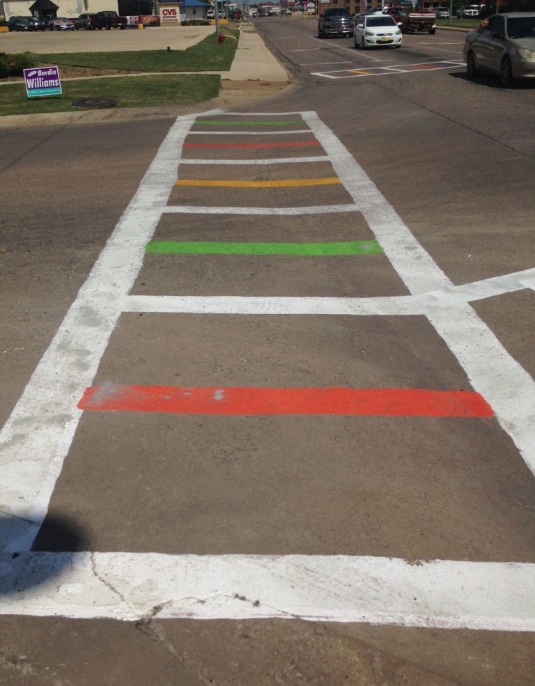 Colorful crosswalks appear on city streets - Bryan County Patriot